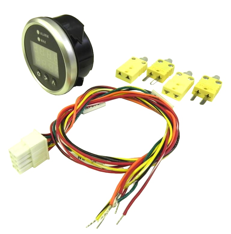 Digital EGT or CHT Pyrometer Gauge Display | Extreme Duty | Motorsports | Ready to Ship | TSC